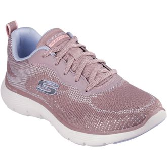 Skechers Damen Flex Appeal 5.0 Cruising Thru Sneaker, Mauve Knit/Light Blue Trim, 39.5 EU