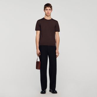 Sandro T-Shirt aus Strick
