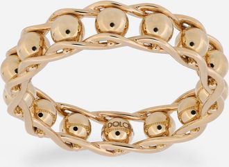 Dolce & Gabbana Tradition Yellow Gold Rosary Band Ring - Mann Ringe Gold 62