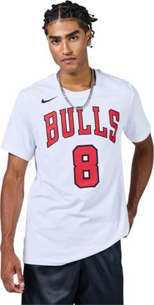 Nike Jordan Homme, Tops, Blanc, Taille: L T-shirt Chicago Bulls