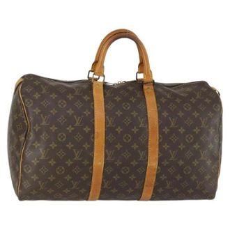 Louis Vuitton Sac week-end en toile Pre-owned - Femme - Pre-owned - Brun - Taille: ONE Size