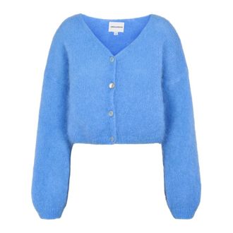 Americandreams Americandreams, Femme, Pulls, Bleu, Taille: 38 FR Cornelia Cropped Cardigan