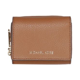 Michael Kors Gek&ouml;rntes Leder Portemonnaie mit Logodetail - - Accessories - Damen - Braun - ONE SIZE