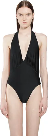 Saint Laurent Backless Halter Swimsuit