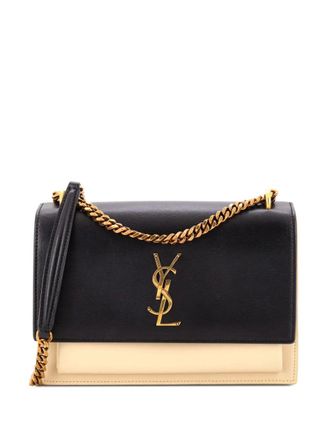Saint Laurent sac &agrave; bandouli&egrave;re Sunset en cuir m&eacute;dium - Multicolore