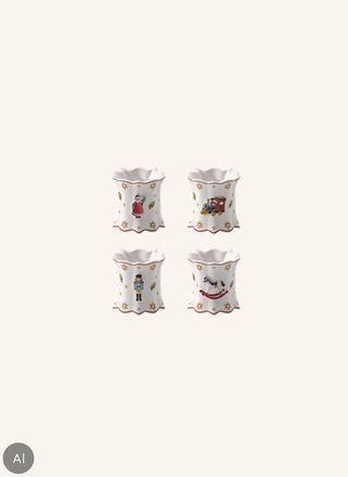 Villeroy & Boch Serviettenringe, 4-Teilig Toys Delight weiss