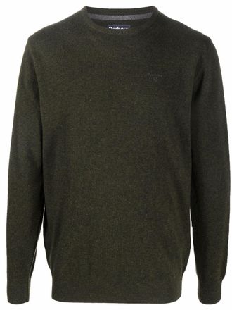 Barbour Pullover mit Logo-Stickerei - Gr&uuml;n