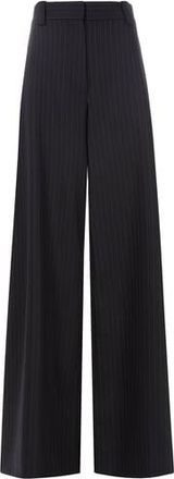 Khaite Pantalon ray&eacute; en laine vierge