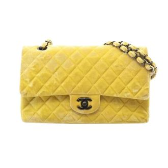 Chanel Sac bandouli&egrave;re Matelass&eacute; Double Flap Pre-owned - Femme - Pre-owned - Jaune - Taille: ONE Size