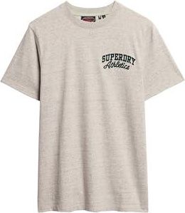 Superdry T-shirt &agrave; manches courtes avec logo Superstate brod&eacute;, Gris mouchet&eacute;, XXL
