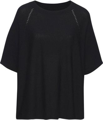 Vivance Kurzarmshirt mit sommerlichem Lochstrickmuster aus luftigem Viskose-Strick