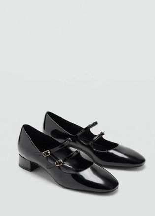Mango Chaussures vernies boucles noir - Femme - 35 - MANGO