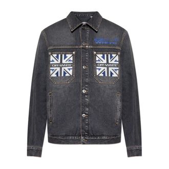 Off-white Logo Jeansjacke - - Jackets - Herren - Schwarzk - L