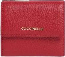 Coccinelle Femme, Accessoires, Rouge, Taille: ONE Size Metallic Soft Wallet