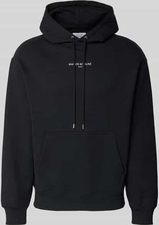 Maison Kitsun&eacute; Hoodie mit Label-Stitching