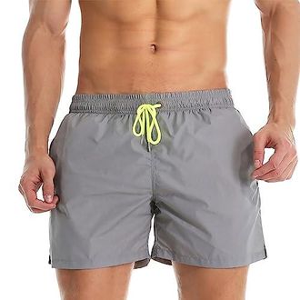 Generic Short de plage pour homme - Grande taille - Loisirs - Couleur - Sport - Dinosaure - Solide - &Eacute;t&eacute; - Plage pour homme - Pantalon de vacances - Coupe r&eacute;g