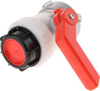 F Fityle 1000L Auslaufhahn F&uuml;r Wassertank, Ablasshahn, Regentonne, Kanister, Container 75mm / 62mm / 80mm - wie beschrieben 75mm