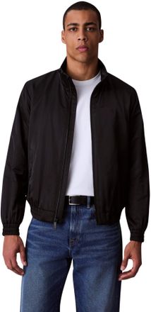 Calvin Klein Herren &Uuml;bergangsjacke Padded Harrington Jacket mit Stehkragen, Schwarz (Black), XL