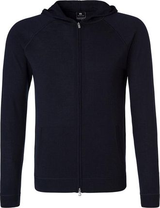 Boggi Milano Herren Sweatjacke blau unifarben