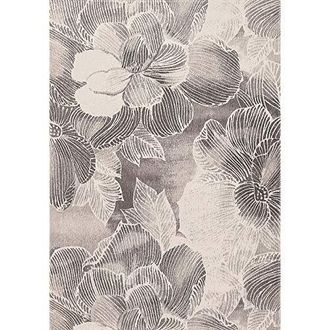 Homemania Bedruckter Teppich Line Flowers, Bedruckt, Mehrfarbig, aus Micro Polyamid, 80 x 200 cm