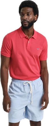 GANT Herren REG Shield SS Pique Polo Polohemd, Watermelon RED, XL