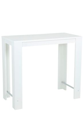 CARRYHOME Bartisch, Wei&szlig;, Metall, Holzwerkstoff, rechteckig, eckig, 58x108x120 cm, in verschiedenen Holzdekoren erh&auml;ltlich, Esszimmer, Tische, Stehtische