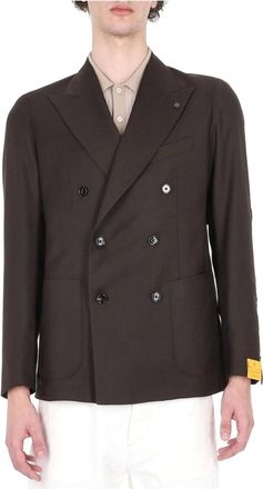 Tagliatore Homme, Vestes, Brun, Taille: 2XL Giacca doppiopetto resca in lana vergine mod. Montecarlo