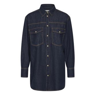 Inwear Hiroiw Oversized Shirt - Femme - Blouses et Chemises - Bleu - Taille: 48 FR
