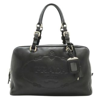 Prada Pre-owned Vitello Daino 2way Bag - Femme - Pre-owned - Noir - Taille: ONE Size