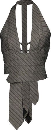 CHRISTOPHER ESBER Femme, Tops, Gris, Taille: 40 FR Reyer Tailored Tie Top