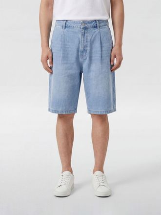 Dunst Short cargo en denim de coton avec poches &agrave; rabat et passants de ceinture