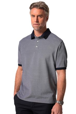 Boston Park Herren gro&szlig;e Gr&ouml;&szlig;en &Uuml;bergr&ouml;&szlig;en Menswear L-8XL Poloshirt, Halbarm, Twotone-Jersey, bis 84/86 Navy blau 56+ 839899130-56+