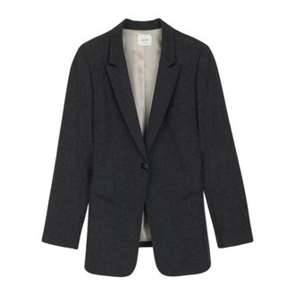 Alysi Giacca in Lana Vergine - Femme - Vestes - Gris - Taille: 40 FR