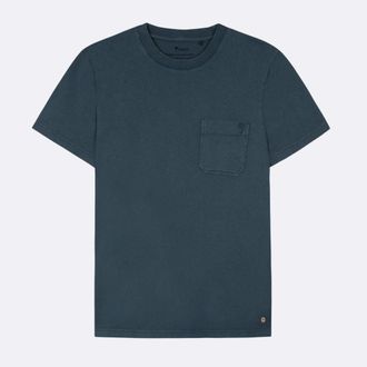 Faguo T-shirt bleu coton - MIGNE