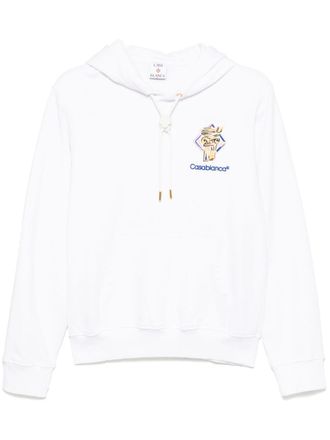 Casablanca hoodie à logo brodé
