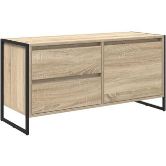 vidaXL vidaXL Meuble TV Sonoma 100 x 36 x 49.5 cm Bois ding&eacute;nierie