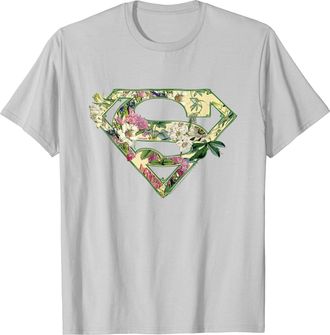 DC Comics Supergirl Floral Shield T-Shirt