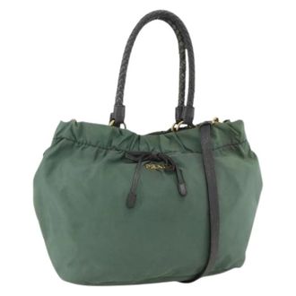 Prada Pre-owned Vintage Nylon Bucket Bag - - Pre-owned - Damen - Gr&uuml;n - ONE SIZE