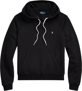Polo Ralph Lauren Femme, Sweatshirts et sweats &agrave; capuche, Noir, Taille: 36 FR SweaT-shirt &agrave; capuche ajust&eacute;