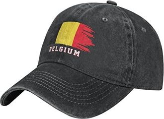Generic Casquette De Baseball Drapeau Belge L&eacute;ger Pare-Soleil Casquette Anti-Soleil Sunhat pour Cyclisme Soir&eacute;es Sports