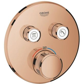 GROHE Grohtherm Smartcontrol, Unterputz-Thermostat mit 2 Ausg&auml;ngen, Warm Sunset (29119DA0) - Grohe