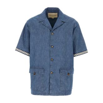 Valentino Garavani Denim Shirt - - Shirts - Herren - Blau - L