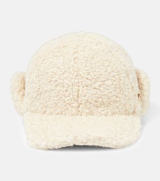 Stella McCartney Baseballcap aus Faux Shearling