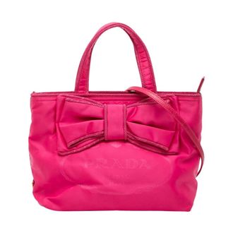 Prada Sac cabas Pre-owned &agrave; d&eacute;tail - Femme - Pre-owned - Rose - Taille: ONE Size