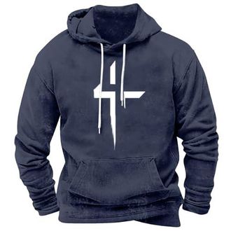 Generic Sweat &agrave; capuche &agrave; manches longues pour homme - Sweat &agrave; capuche doux - D&eacute;contract&eacute; - Sweat de sport tendance - Printemps - Automne - Avec poche kangour