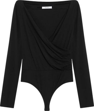 Max Mara Femme, Tops, Noir, Taille: 38 FR Top Scollo V