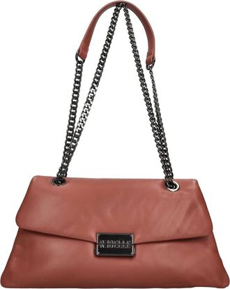 Rebelle Femme, Sacs, Brun, Taille: ONE Size Alexis Fluffy Leather Bag