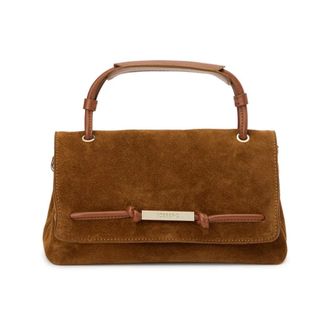 Iceberg Sac en daim avec passacorda logato - Femme - Sacs - Brun - Taille: ONE Size