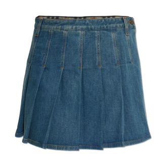 Burberry Femme, Jupes, Bleu, Taille: 32 FR Denim Skirt Dahlia