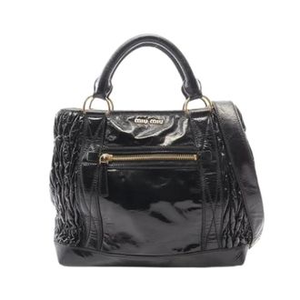 Miu Miu Sac &agrave; main Pre-owned Matelass&eacute; - Femme - Pre-owned - Noir - Taille: ONE Size